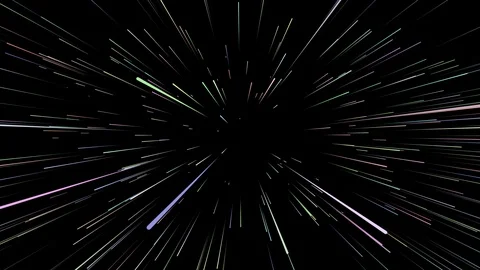 Stars Space Warp Speed through Galaxy 4K | Stock Video | Pond5