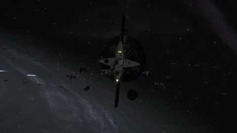 Start Star Wars and launch missiles at s... | Stock Video | Pond5