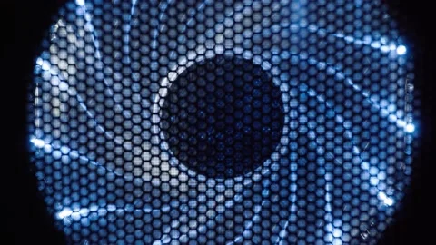 Starting the fan with the ceiling behind... | Stock Video | Pond5