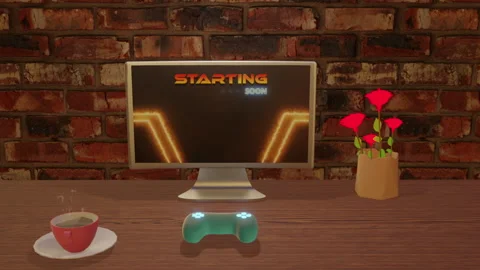 Starting Soon Screen : 3D Gaming Compute... | Stock Video | Pond5