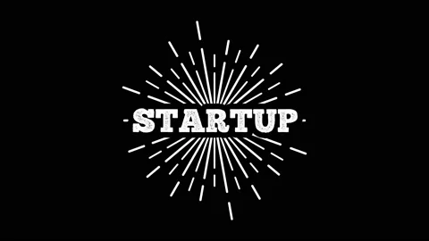 startup sunburst design animation. | Stock Video | Pond5