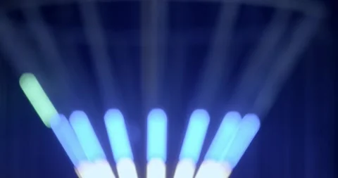 State fair machine neon lights with move... | Stock Video | Pond5