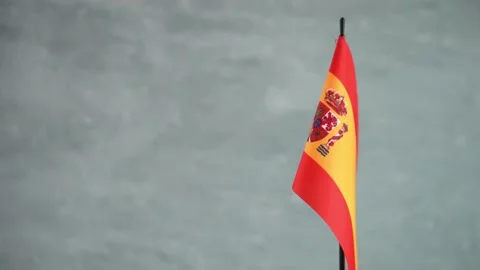 State flag of Kingdom of Spain waving on... | Stock Video | Pond5