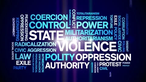 State Violence animated word cloud,anima... | Stock Video | Pond5