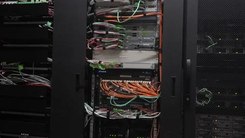 Static and close up shot of computer ser... | Stock Video | Pond5