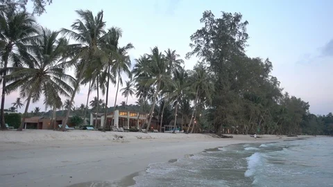 a static landscape shot of tropical beac... | Stock Video | Pond5