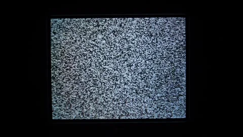 Static noise on an analog TV screen, sig... | Stock Video | Pond5