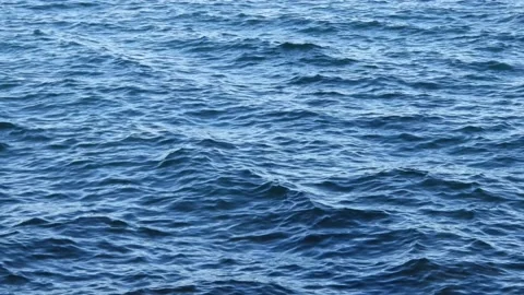 Static shot of blue water waves sea. Oce... | Stock Video | Pond5