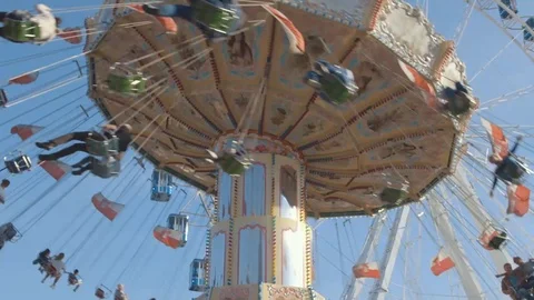 Static shot, of a giant Carousel, that m... | Stock Video | Pond5