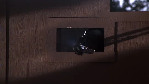 Static shot of sniper firing with rifle ... | Stock Video | Pond5