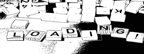 Static text loading screen, background a... | Stock Video | Pond5