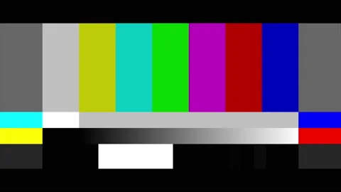 static tv color bar test pattern | Stock Video | Pond5