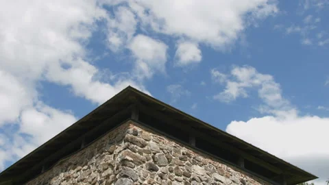 Static view of sky with moving clouds ab... | Stock Video | Pond5