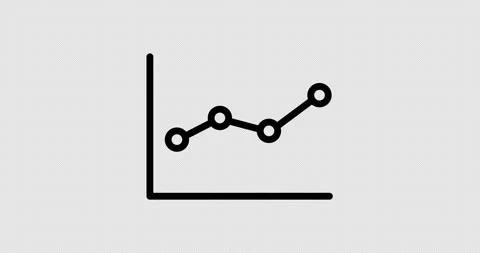 statistic chart animated outline icon | Stock Video | Pond5