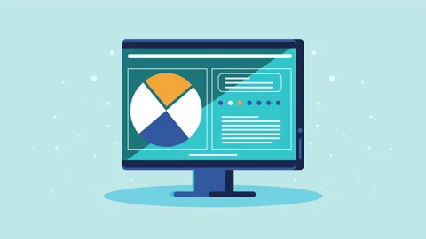 statistics infographic in desktop animat... | Stock Video | Pond5