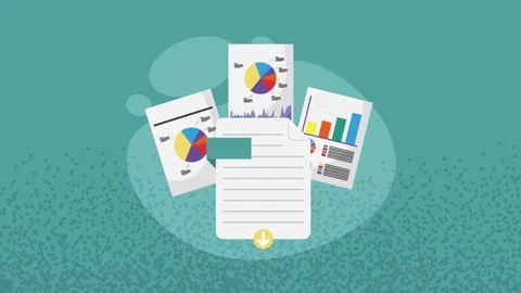 statistics infographic in document anima... | Stock Video | Pond5