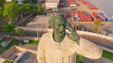Statue Of Fray Antonio De Montesinos In ... | Stock Video | Pond5