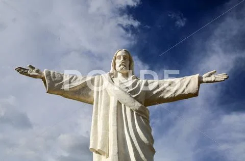 Statue of Jesus Christ in Peru Stock Photo ~ Image #61387060