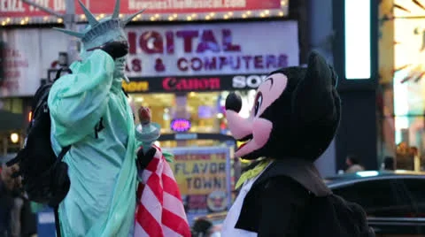 Disney Times Square Stock Video Footage | Royalty Free Disney Times ...