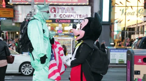 Disney Times Square Stock Video Footage | Royalty Free Disney Times ...