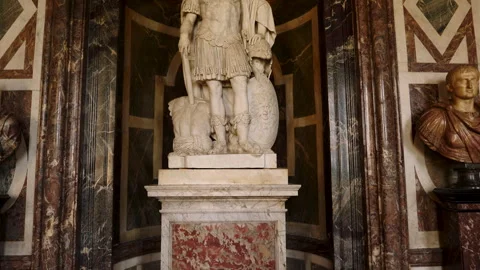 Statue of Louis XIV, Venus Room, Palace ... | Stock Video | Pond5