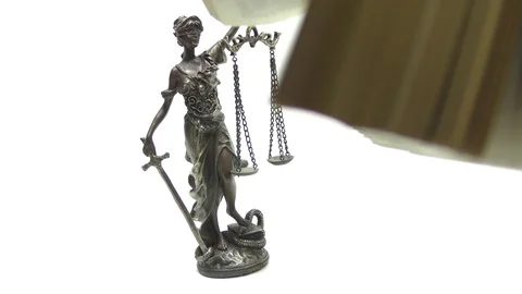 Statue of Themis - goddess of justice on... | Stock Video | Pond5