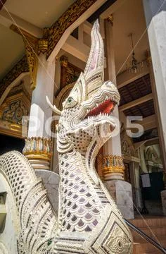 Statue in Wat Chomphu temple, Chiang Mai, Thailand Stock Image #101461776