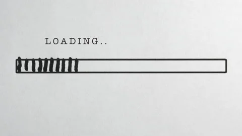 The status bar illustration on an animat... | Stock Video | Pond5