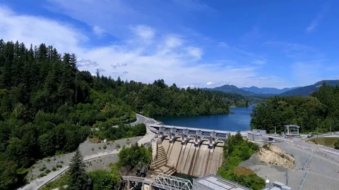 Stave Lake & Ruskin Dam in Mission | Bea... | Stock Video | Pond5