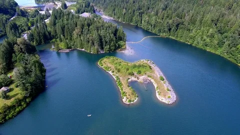 Stave Lake & Ruskin Dam in Mission | Bea... | Stock Video | Pond5