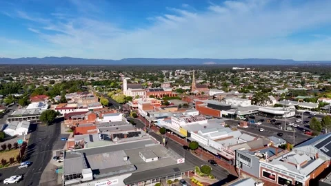 Stawell Victoria - Aerial View Rise and ... | Stock Video | Pond5