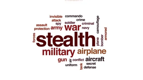 Stealth animated word cloud, text design... | Stock Video | Pond5