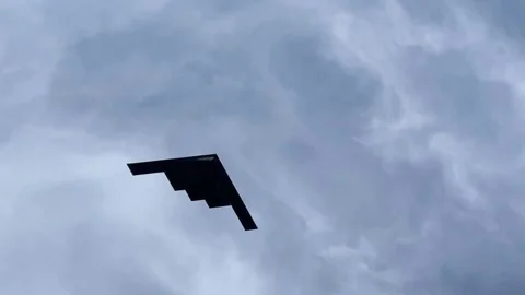 Stealth B-2 Bomber flyover | Stock Video | Pond5