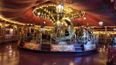 The Steam Carousel in the Efteling amuse... | Stock Video | Pond5