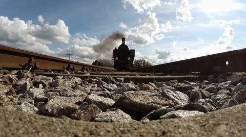 steam engine locomotive train overhead s... | Stock Video | Pond5