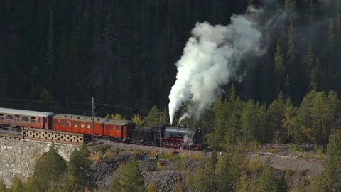 steam locomotive nsb class 30 old carria... | Stock Video | Pond5