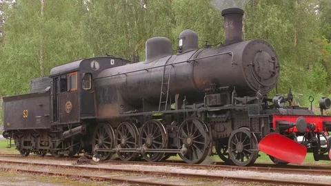 steam locomotive slowly moving forward s... | Stock Video | Pond5