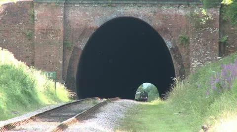 Train Entering Tunnel Stock Footage ~ Royalty Free Stock Videos | Pond5