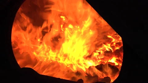 Steam Train fire boiler close up old sty... | Stock Video | Pond5