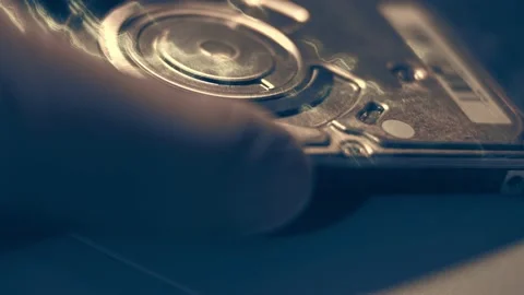 Steam transformation effect of Hard disk... | Stock Video | Pond5