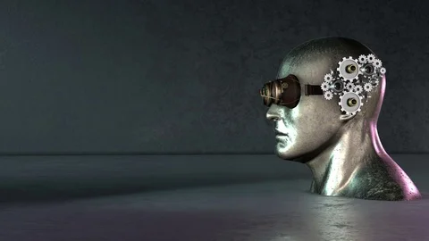 Steampunk Head gear animation background | Stock Video | Pond5