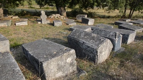 Stecak, stecci. UNESCO World Heritage Si... | Stock Video | Pond5