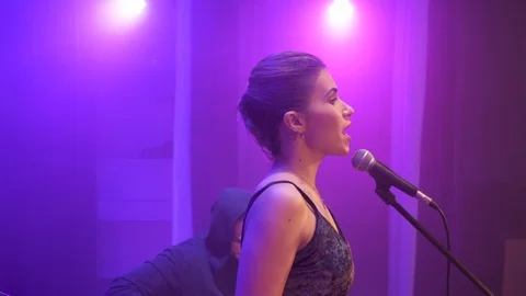 Singer On Stage Stock Footage ~ Royalty Free Stock Videos | Pond5
