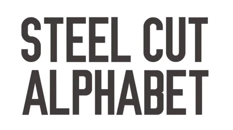 After Effects Template: Steel Cut Alphabet #45963793 | Pond5