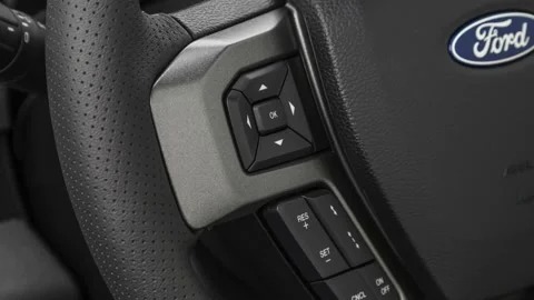 Steering wheel control buttons close up ... | Stock Video | Pond5