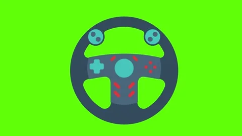 Steering wheel on a green screen backgro... | Stock Video | Pond5