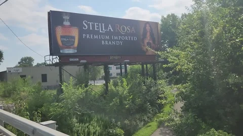 Stella Rosa Advertisement Building Billb... | Stock Video | Pond5