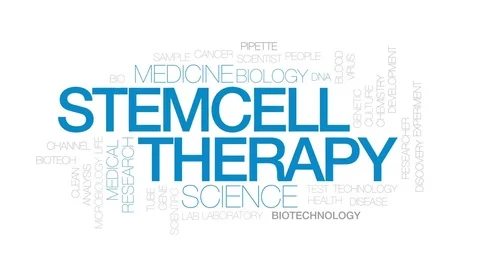 Stem cell therapy animated word cloud, t... | Stock Video | Pond5