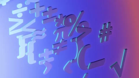 STEM, Math Symbols in Subtle Motion Back... | Stock Video | Pond5
