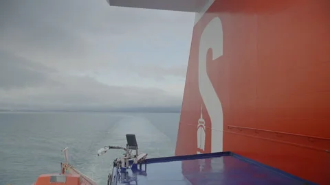Stenaline Ferry Onboard Rear View | Stock Video | Pond5